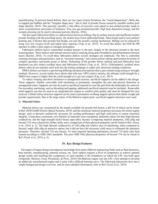 Design and Additive Manufacturing Considerations for Liquid Rocket Engine Development | PDF