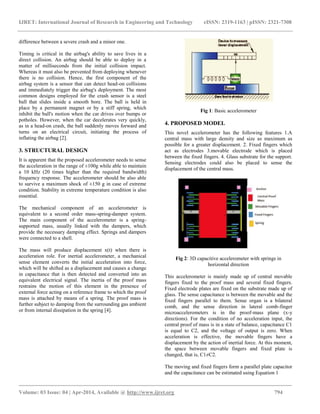 Design and analysis of 3 d capacitive accelerometer | PDF