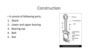 Design and analysis of a connecting rod | PPTX