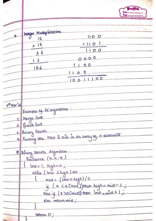 Design and Analysis of Algorithms Notes - Ronak Sumbaly | PDF