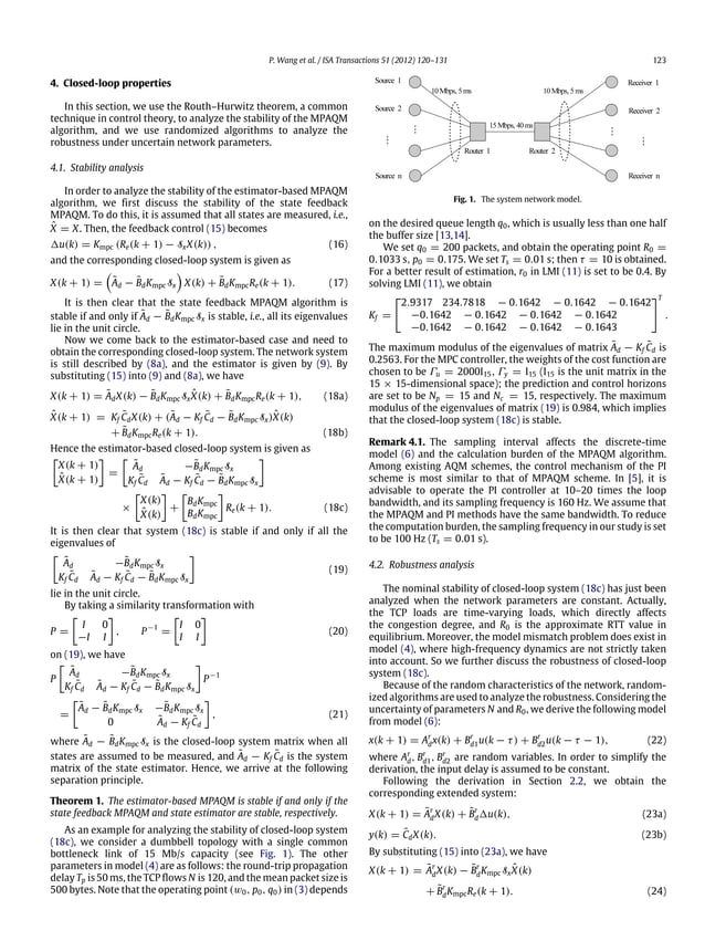 Design And Analysis Of A Model Predictive Controller For Active Queue