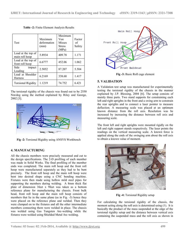 Design and analysis of a tubular space frame chassis of a high ...