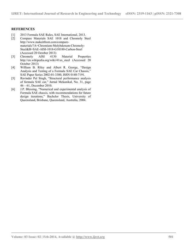 Design and analysis of a tubular space frame chassis of a high ...