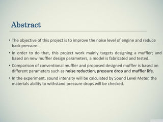 Design and analysis of automotive muffler.pptx