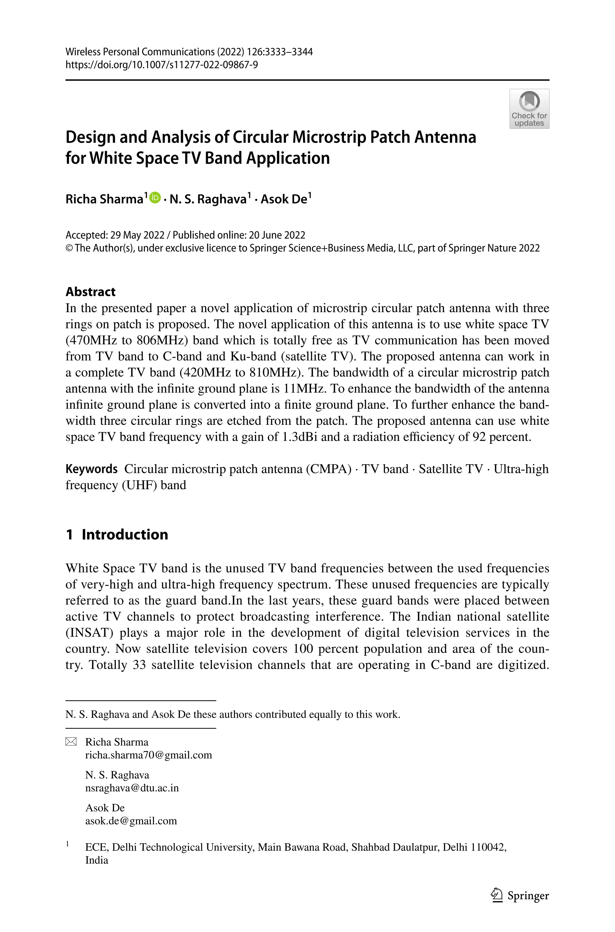 Design and Analysis of Circular Microstrip Patch Antenna.pdf