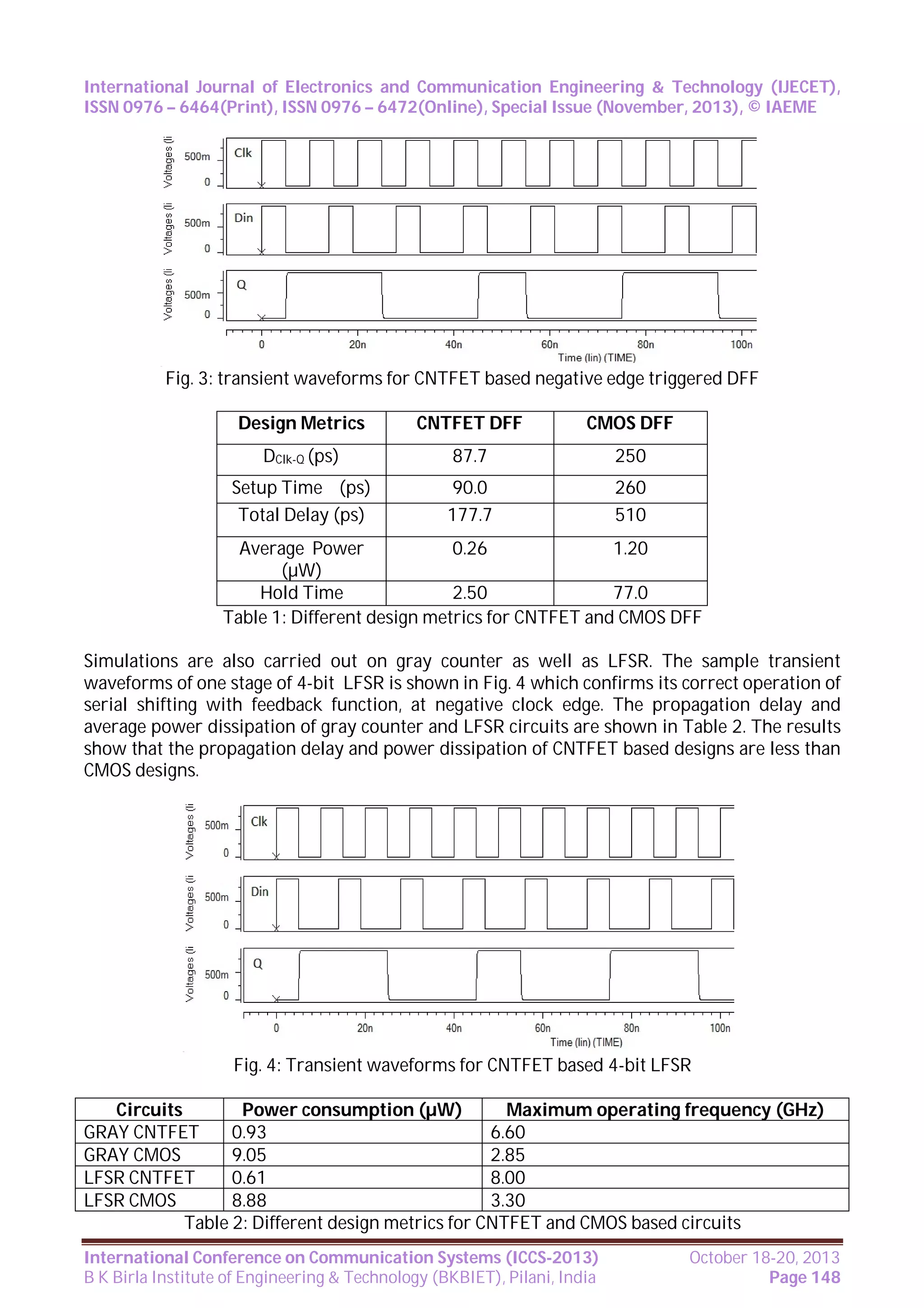 Design and analysis of cntfet based d flip flop | PDF