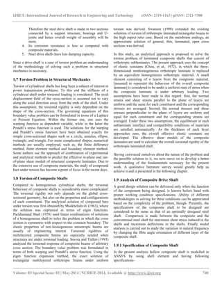 Design and analysis of composite drive shaft | PDF