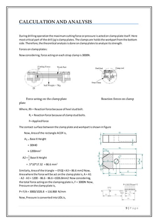 Design and analysis of drill jig | DOCX | Woodworking | Arts and Crafts
