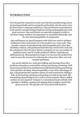 Design and analysis of drill jig | PDF