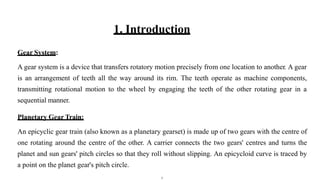 DESIGN AND ANALYSIS OF GEAR TRAIN...pptx