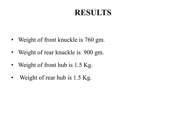 Design and analysis of knuckle and hub of FSAE race car | PPTX ...