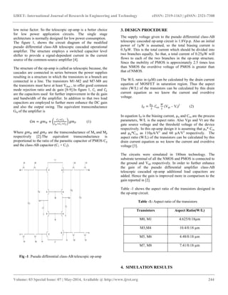 Design and analysis of low power pseudo differential | PDF