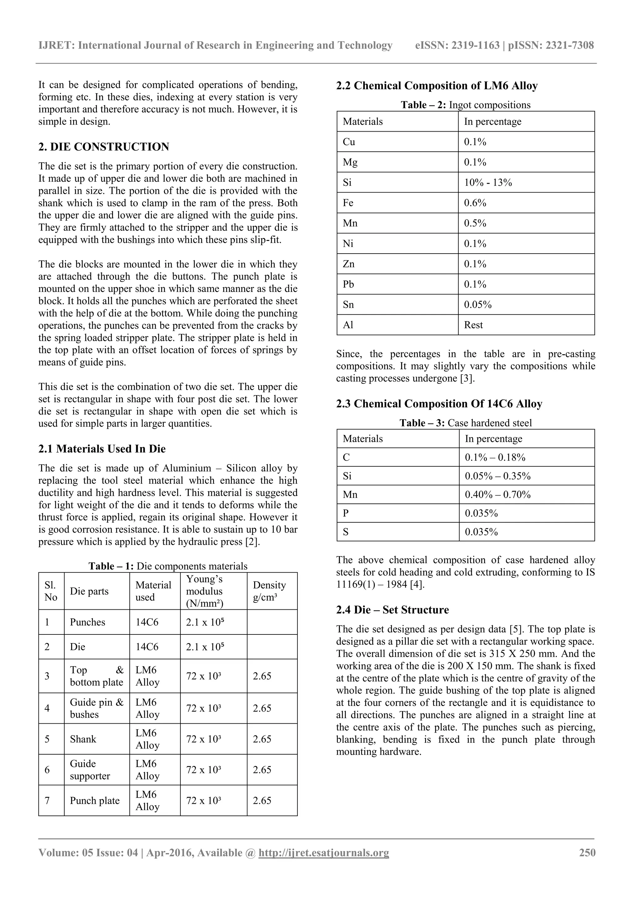 Design and analysis of punching die | PDF