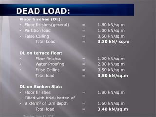 Design and analysis of RC structures with flat slab | PPT