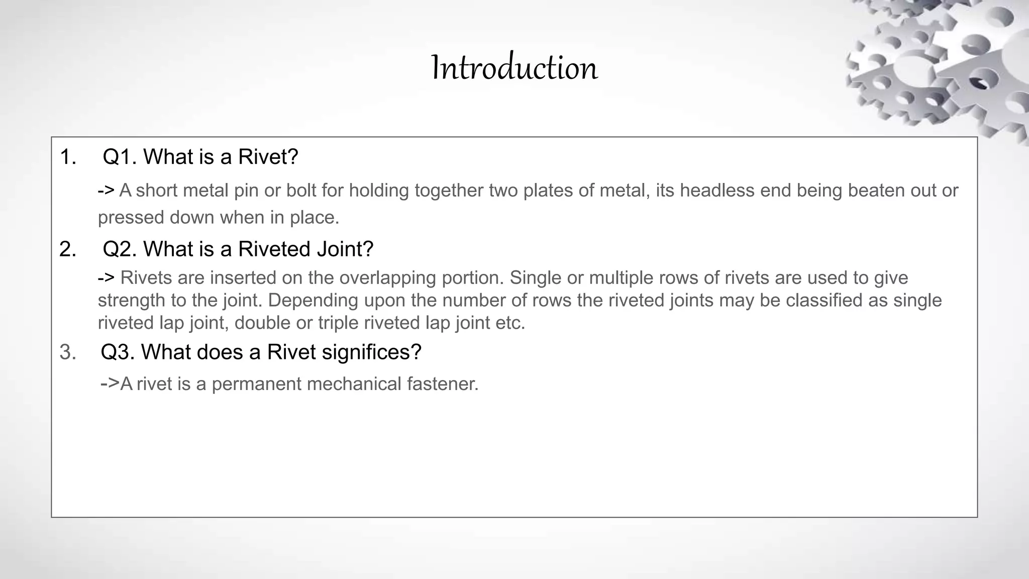 Design and analysis of riveted joints | PPTX