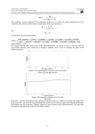 Design and analysis of robust h infinity controller | PDF