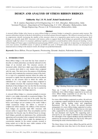 Design and analysis of stress ribbon bridges | DOCX