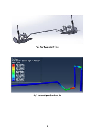Design and Analysis of Suspension System Project | PDF