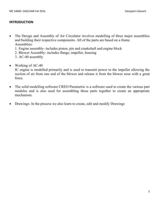 Design and assembly of air circulator | PDF