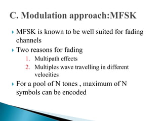 Design and characterization of an mfsk based transmitter receiver for ...