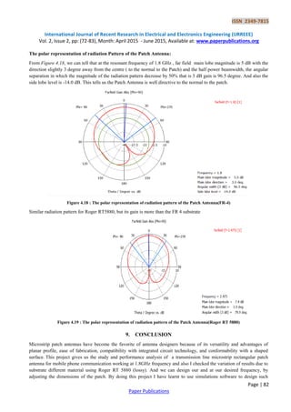 Design And Comparison of Linearly Polarized Rectangular Micro strip ...