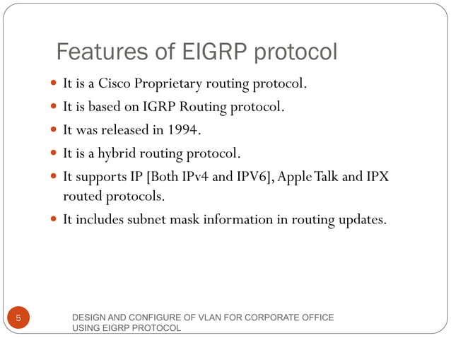 Design And Configuration Of Vlan For Corporate Office Using Eigrp Protocol Pdf