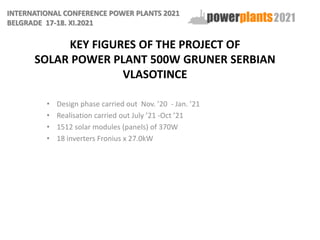 Design and construction of a photovoltaic solar power plant of 500 kw | PDF