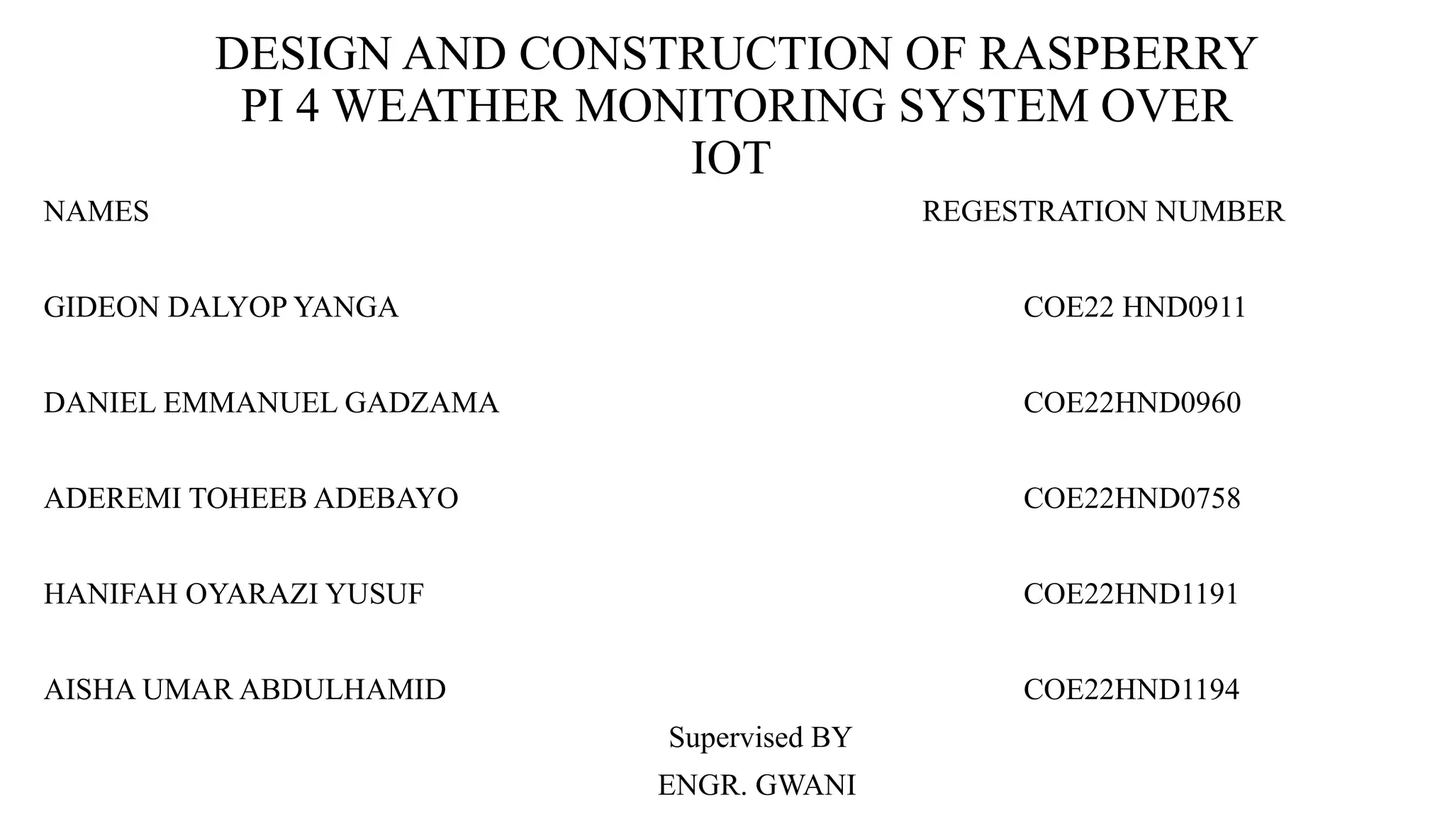 DESIGN AND CONSTRUCTION OF A RASPBERRY PI 4 WEATHER MONITORING SYSTEM ...