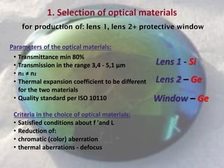 Design and construction of thermo-vision objective for the middle ...