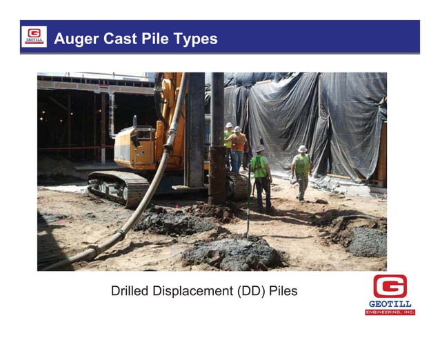 Design and construction of auger cast piles by Dr. Malek Smadi of ...