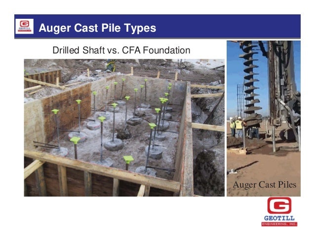 Design and construction of auger cast piles by Dr. Malek Smadi of GEO…