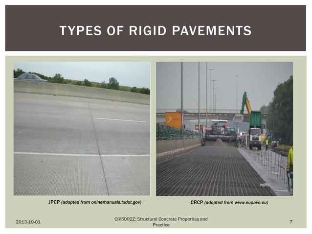 Design and construction of concrete roads | PDF | Civil Engineering ...