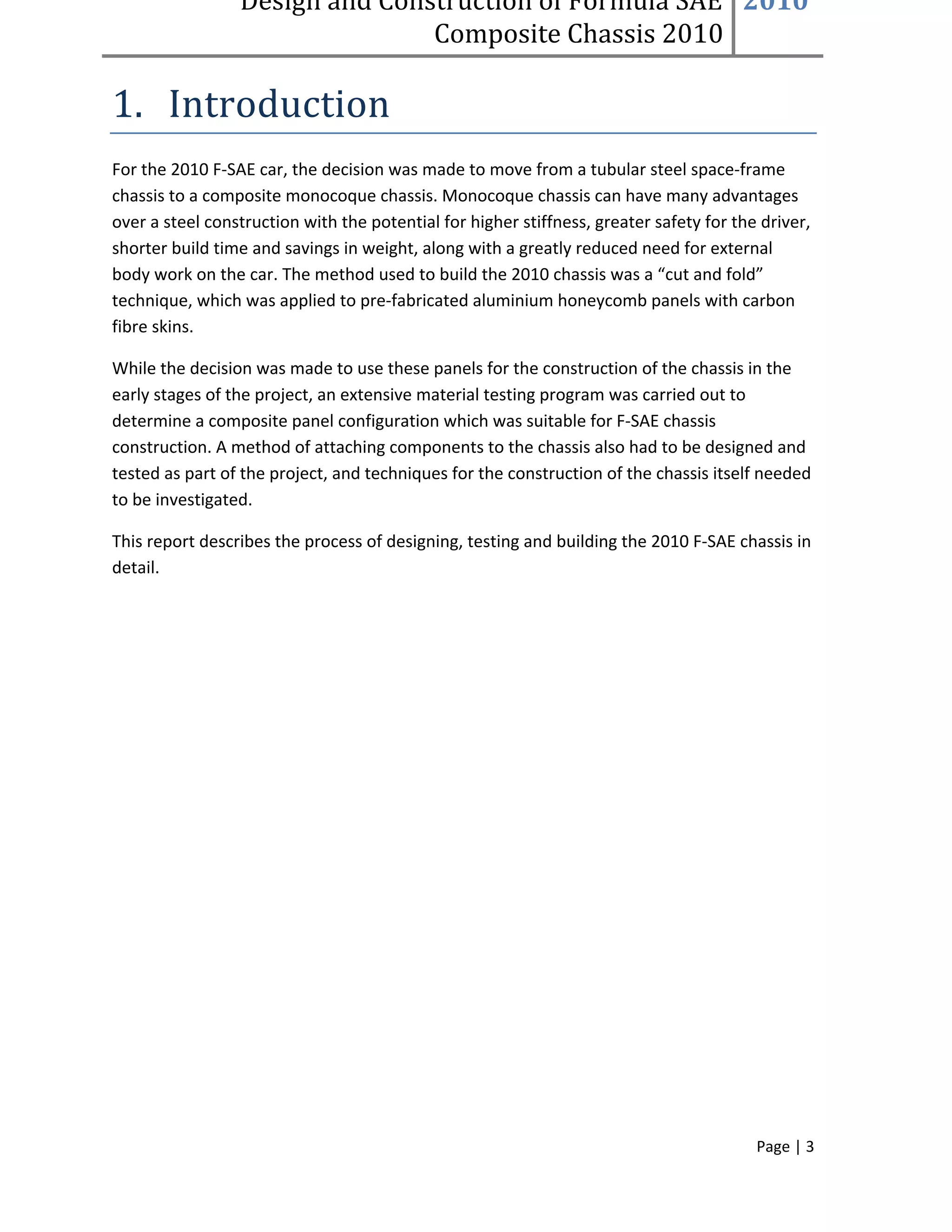 Design and construction of formula sae | PDF