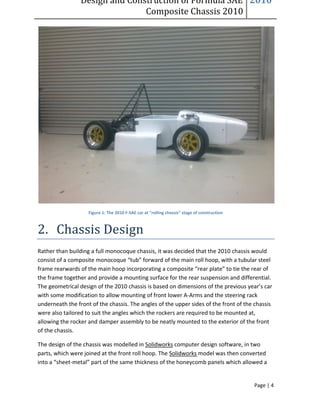 Design and construction of formula sae | PDF