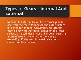 Design and construction of gear1 | PPTX