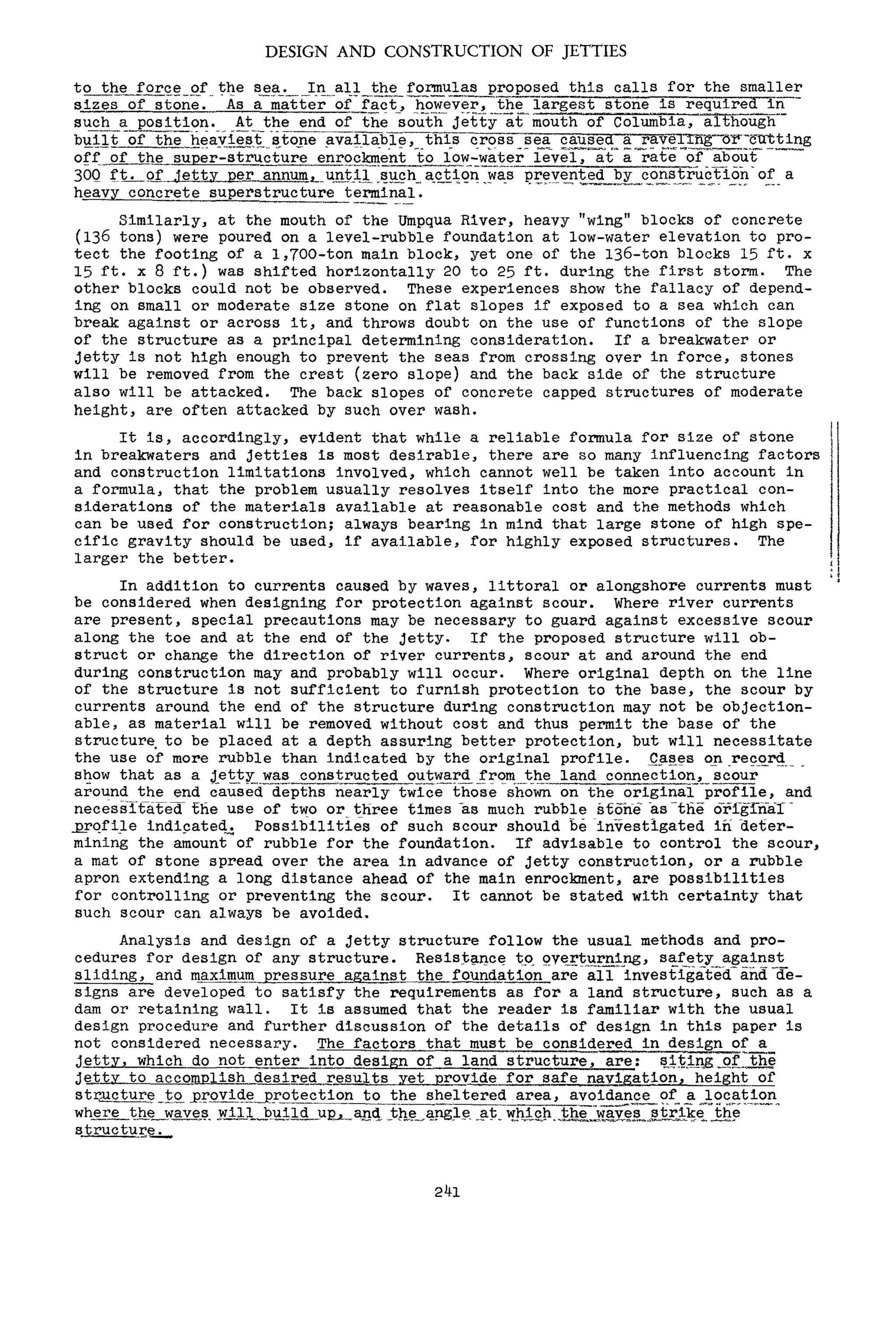 Design and Construction of Jetties | PDF