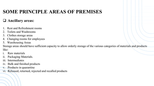 Design and Construction of plant as per the GMP Guidelines.pdf ...