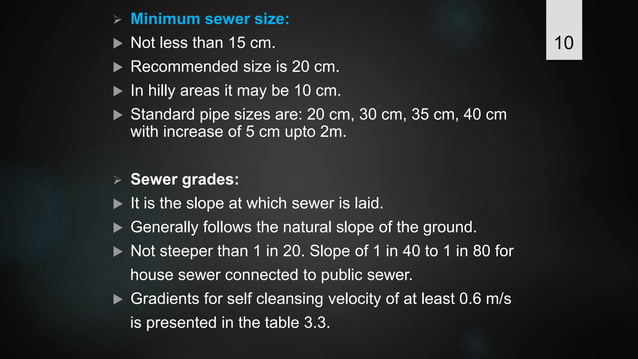 Design and construction of sewer | PPTX