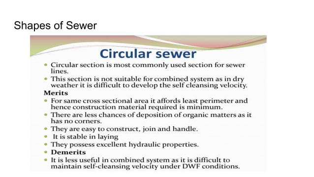 Design and Construction of Sewers.pptx | Geology | Science