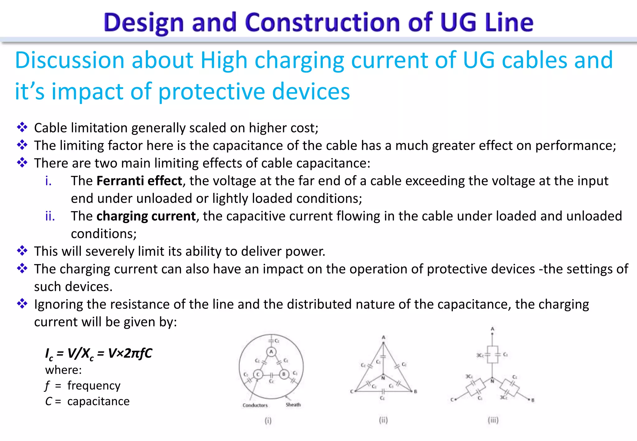 Design and construction of underground cable transmission line | PPTX