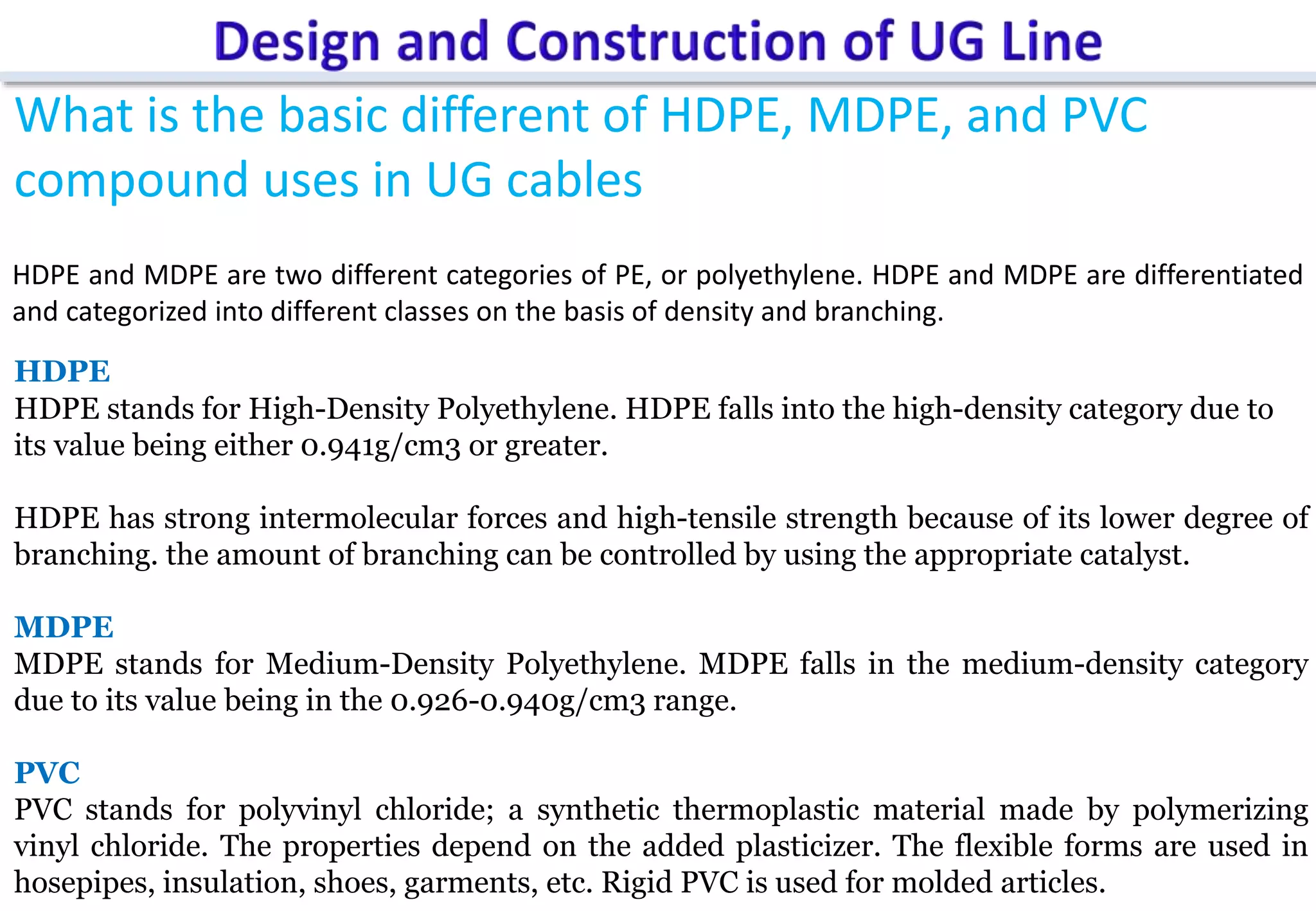 Design and construction of underground cable transmission line | PPTX