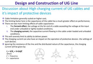 Design and construction of underground cable transmission line | PPTX