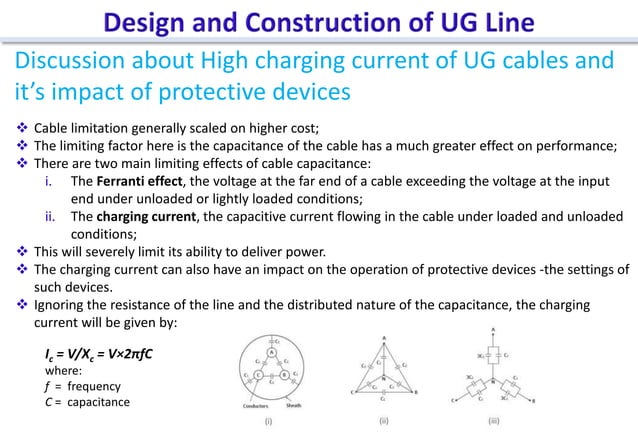 Design and construction of underground cable transmission line | PPTX