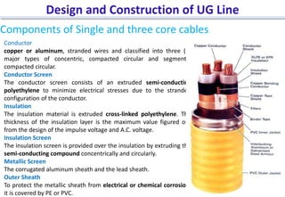 Design and construction of underground cable transmission line | PPTX