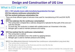 Design and construction of underground cable transmission line | PPTX