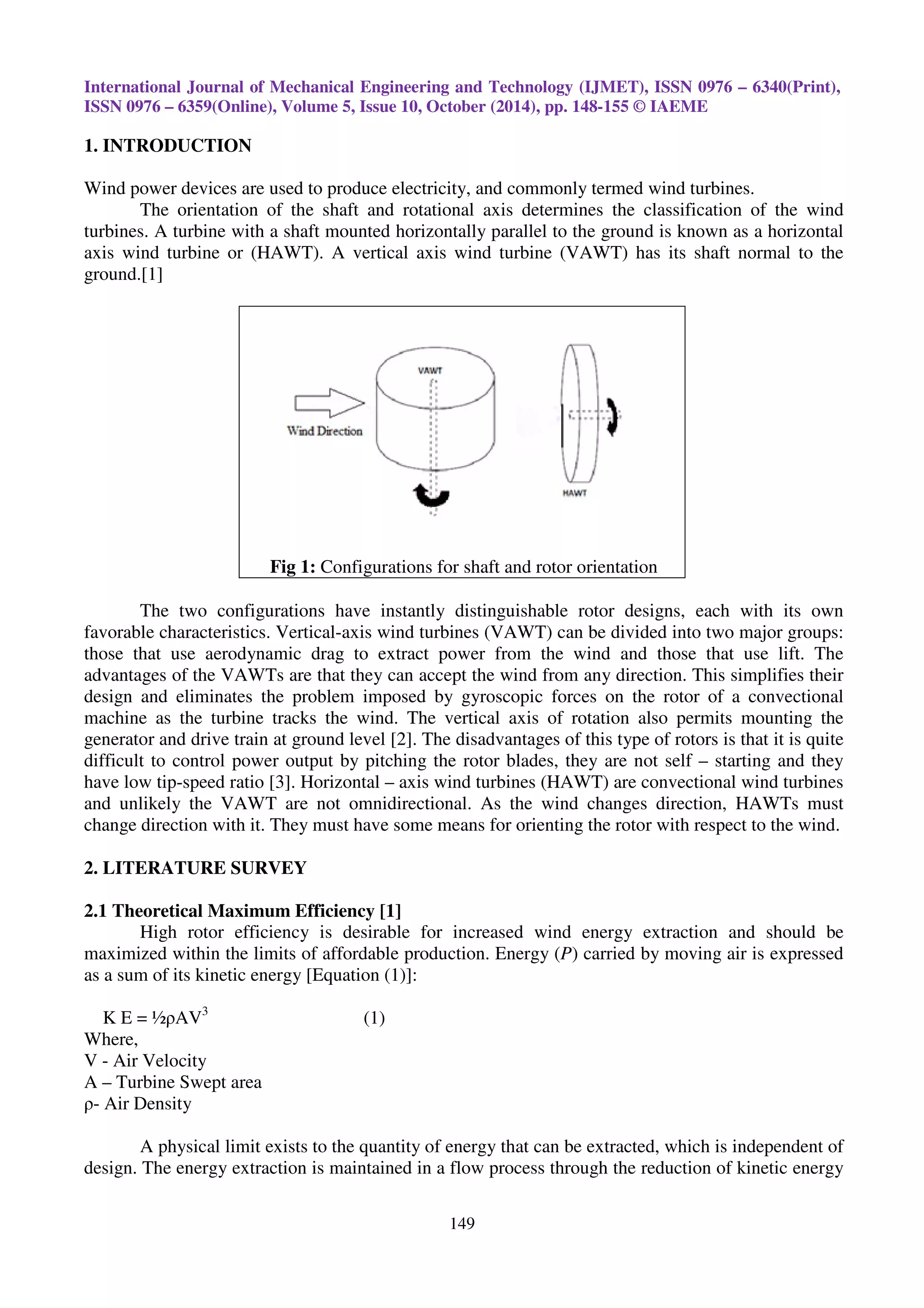 Design and construction of vertical axis wind turbine | PDF