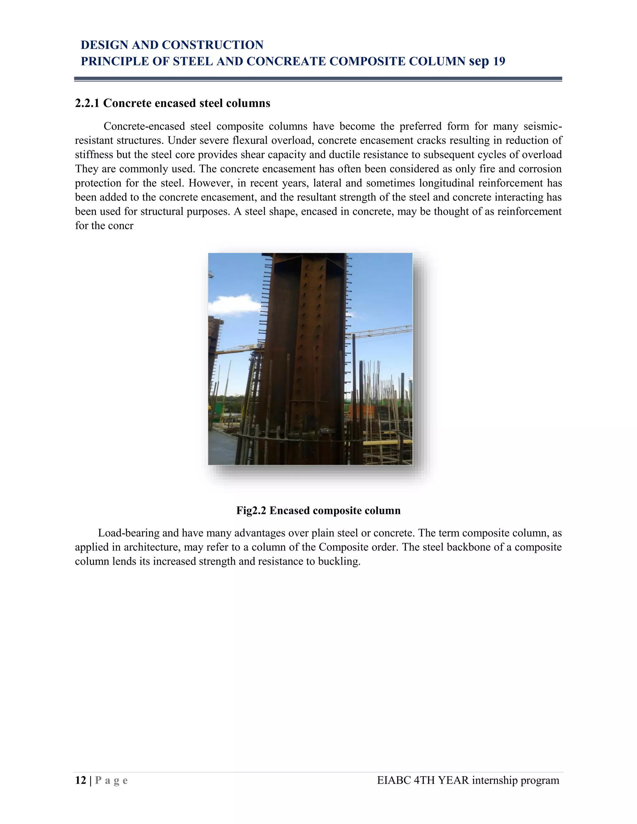 Design and construction principle of steel concreat composite column ...