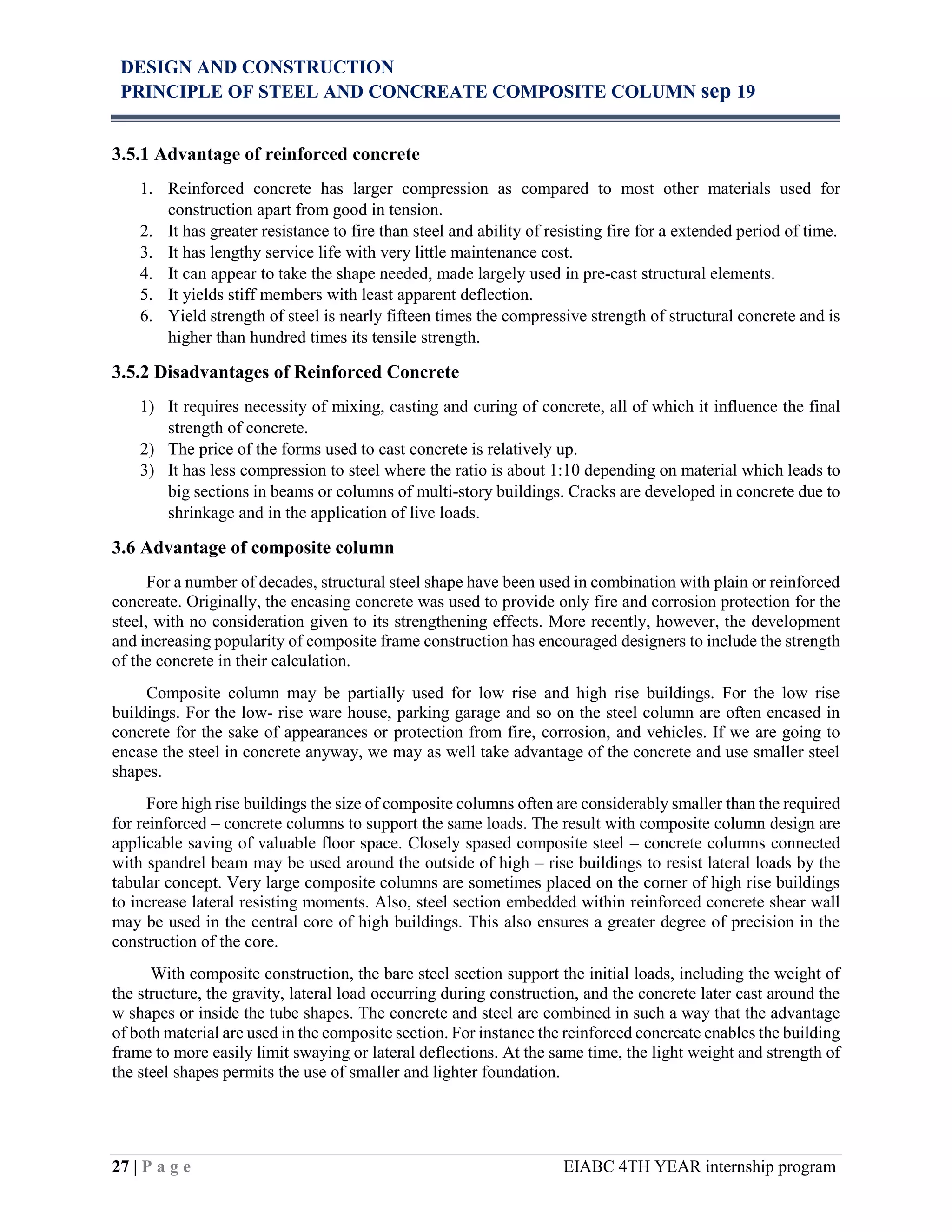 Design and construction principle of steel concreat composite column ...