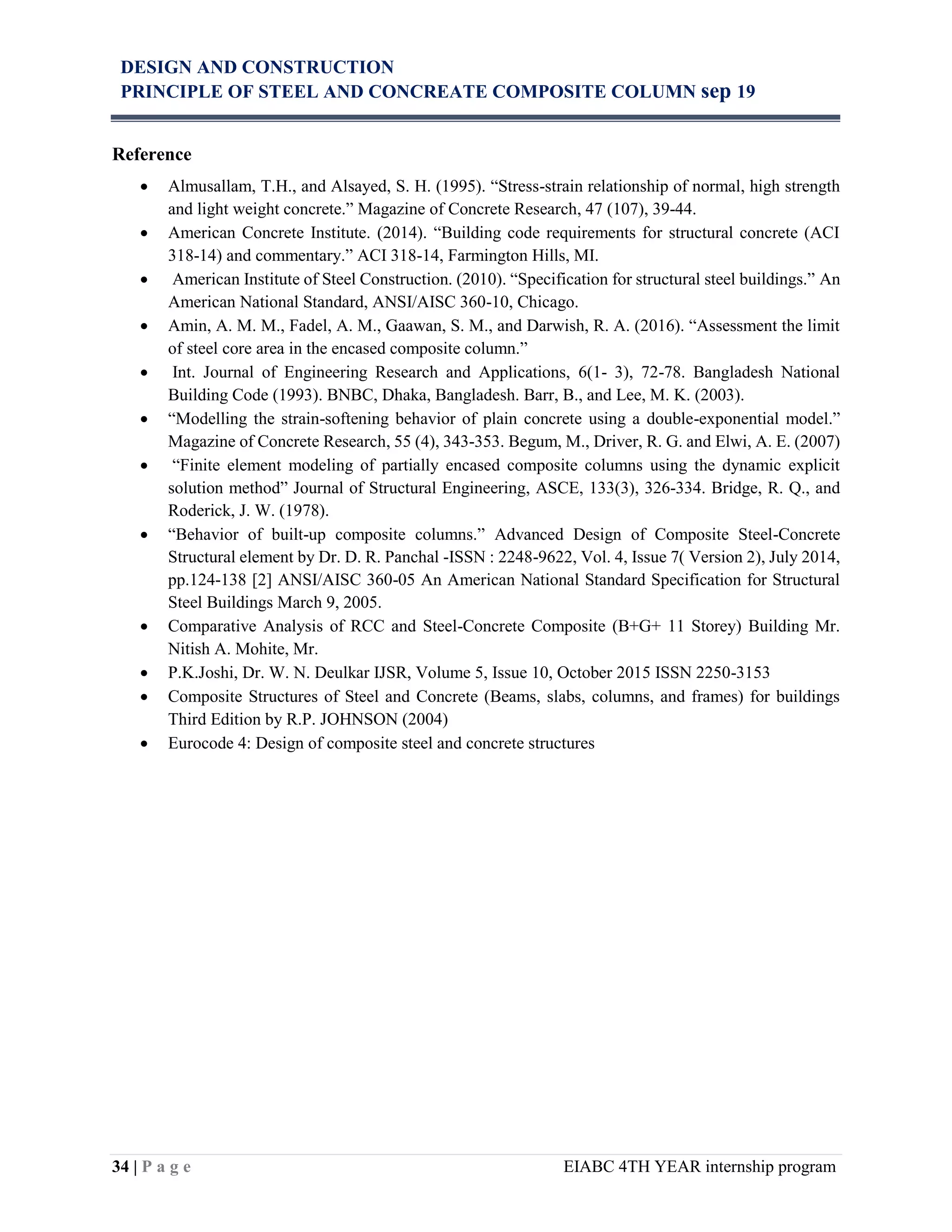 Design and construction principle of steel concreat composite column ...