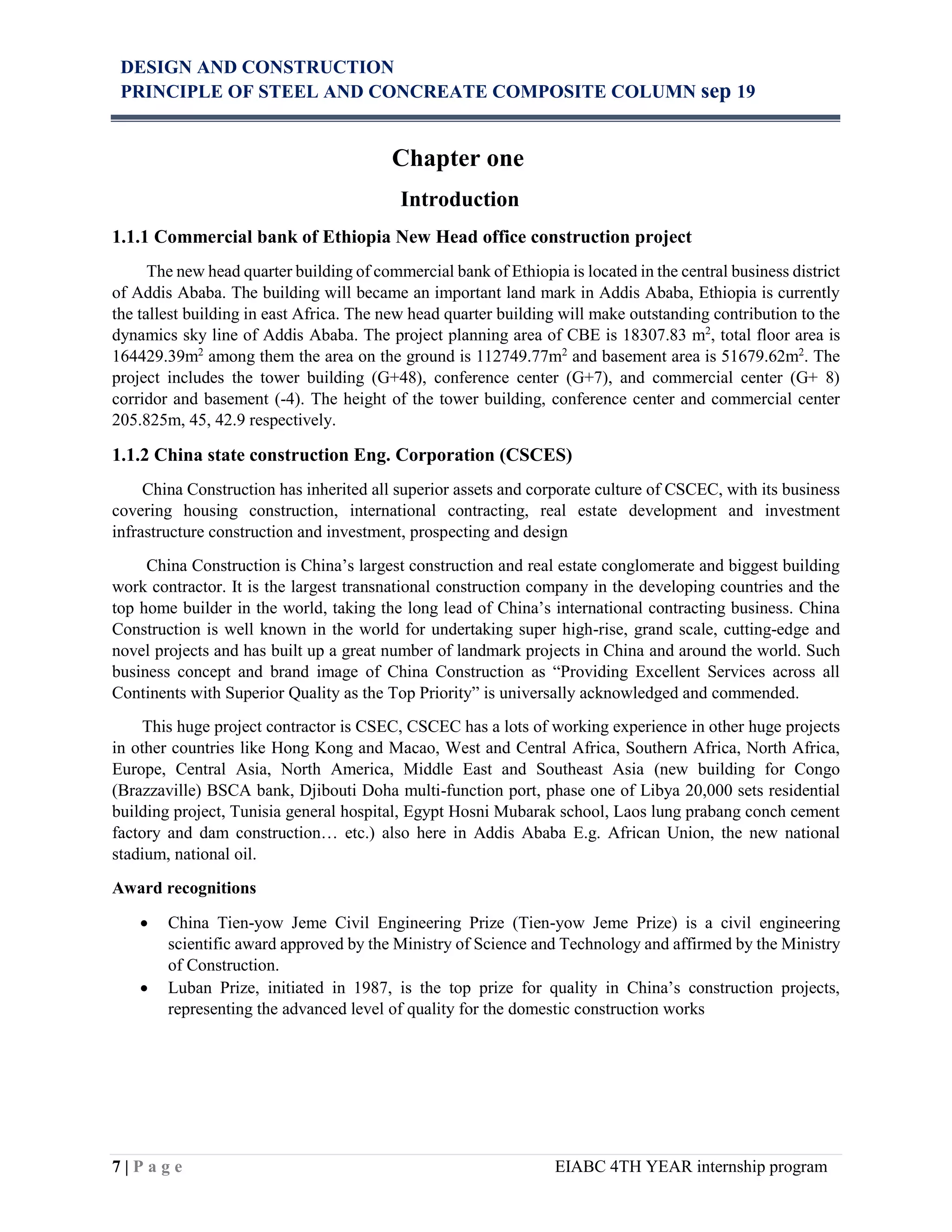 Design and construction principle of steel concreat composite column ...